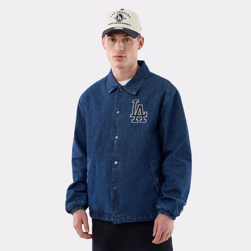 New Era LA Dodgers MLB Coaches Dark Blue Jacket