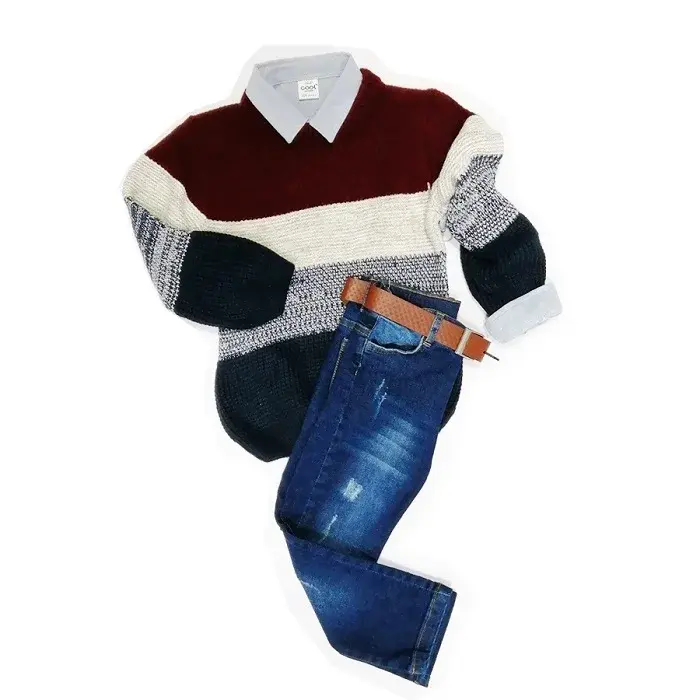 Komplet džemper i pantalone 20273, Šareni