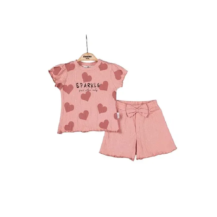Komplet majica i šorts za decu 252671, Roze