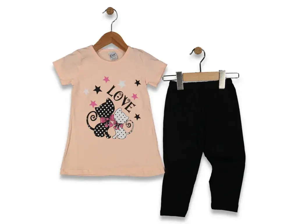 Komplet majica i pantalone za decu 125232, Breskva
