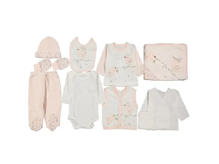 Set za bebe 209148, 10 delova, Kajsija boje