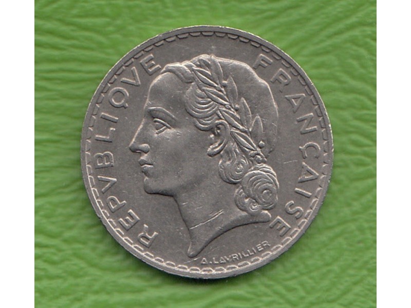FRANCUSKA.5.FRANCS.1933.