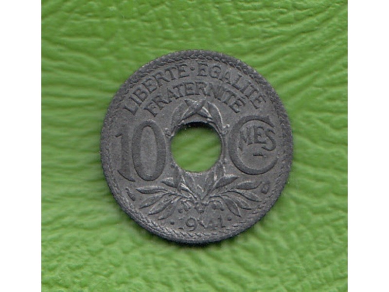 FRANCUSKA.10.CENTIMES.1941.