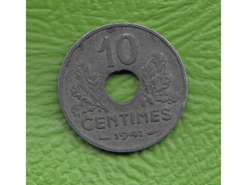 FRANCUSKA.10.CENTIMES.1941.