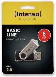 Intenso Basic Line USB fleš memorija 8GB USB 2.0 crno-srebrna 3503460