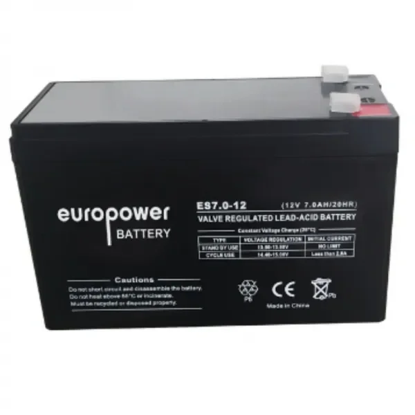 Europower baterija za UPS 12V 7Ah ES12-7