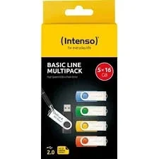 Intenso Basic Line USB fleš memorija 16GB USB 2.0 pakovanje 5 kom 3503575