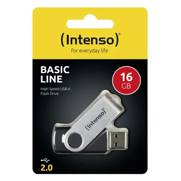 Intenso Basic Line USB fleš memorija 16GB USB 2.0 crno-srebrna 3503470