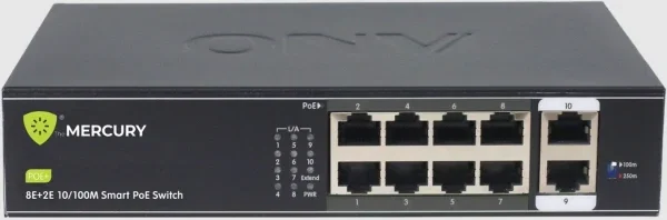 Mercury H1108PL PoE switch 10 portova 8 PoE 10/100 Mbps 120W