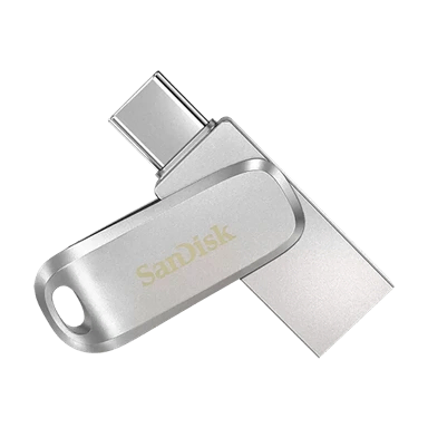 SanDisk Ultra Dual Drive Luxe USB fleš memorija 64GB USB 3.2 Gen 1 srebrna SDDDC4-064G-G46