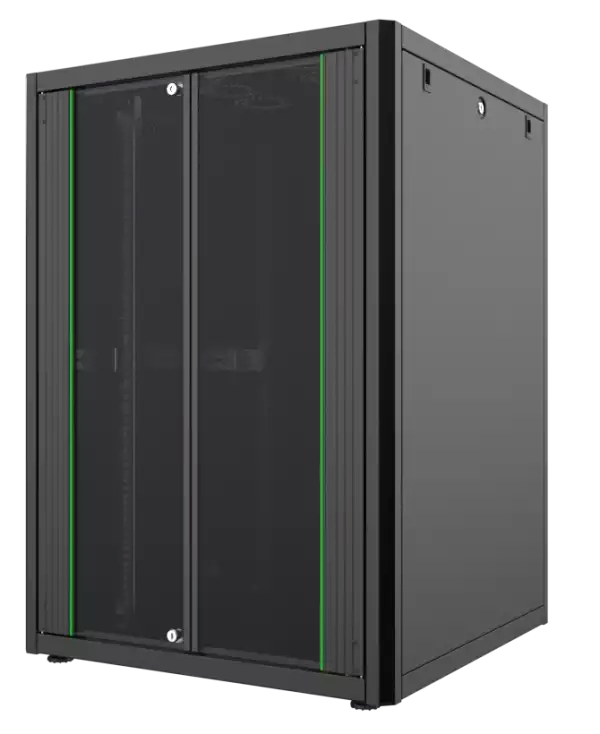 Mirsan GTN22U88DE stojeći rek orman 22U 19", 800 x 800 x 1164 mm, crni