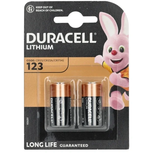 Duracell CR123A litijumska baterija 3V 1400 mAh pakovanje 2 kom HPL123