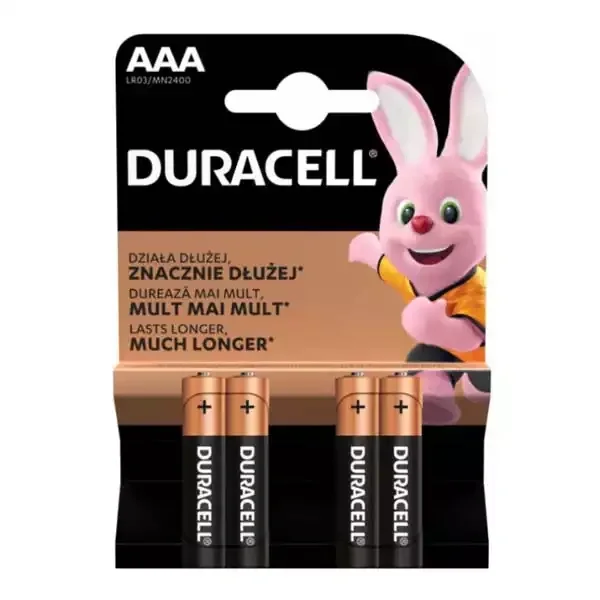 Duracell Basic LR3 AAA alkalne baterije 4 komada