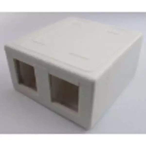 SB-2P nazidna kutija za utičnicu sa 2 slota 50x50x30 mm za sve tipove modula