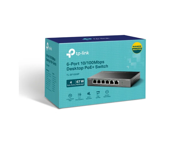 TP-Link TL-SF1006P PoE svič 6 portova 4 PoE+