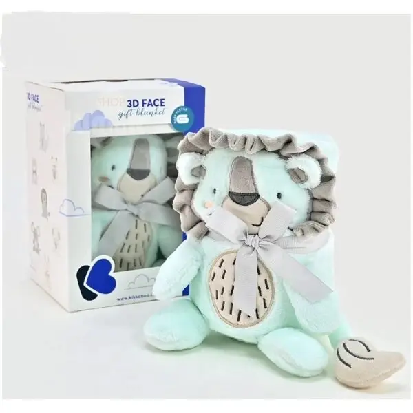 Ćebe za bebe sa 3D vezom Jungle King KKB50106, Zeleno