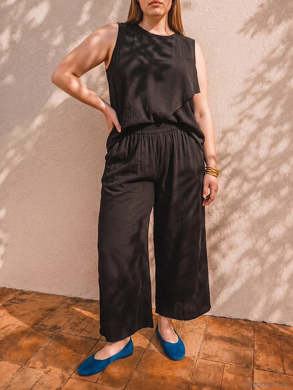 LCW Curve Plus Size Elastični Struk Ženske Pantalone