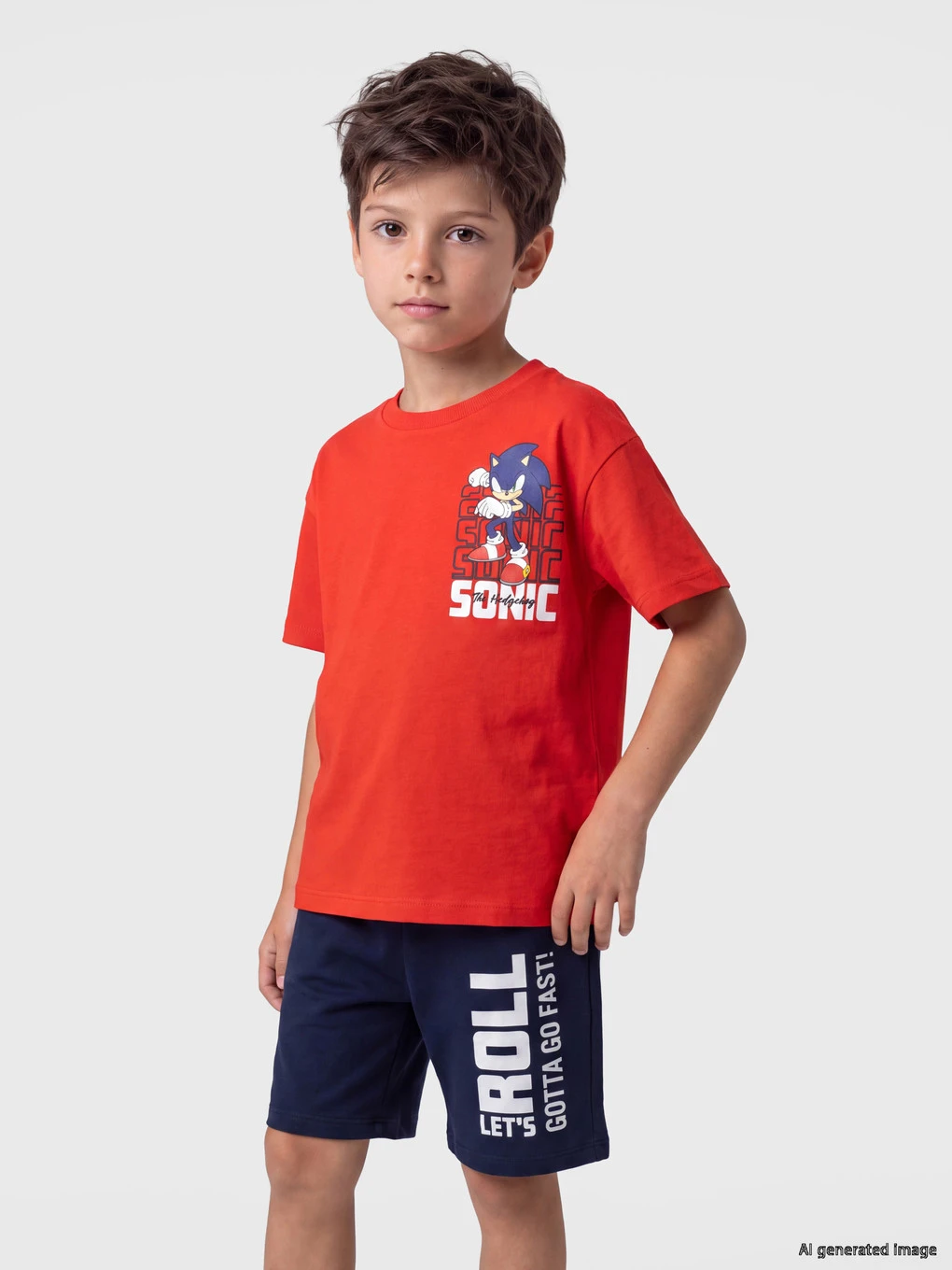 LCW Kids Sonic Štampani Dečiji Komplet