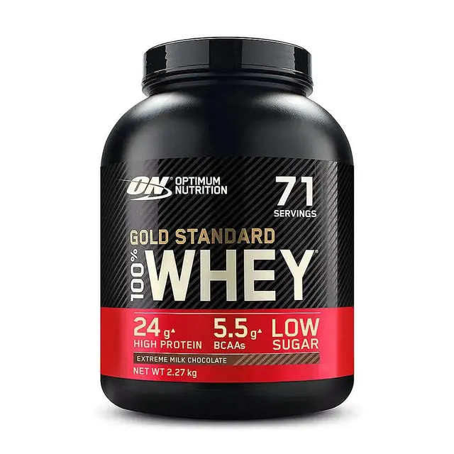 Optimum Nutrition Gold Standard 100% Whey, Ukus Mlečna čokolada, 2.27kg