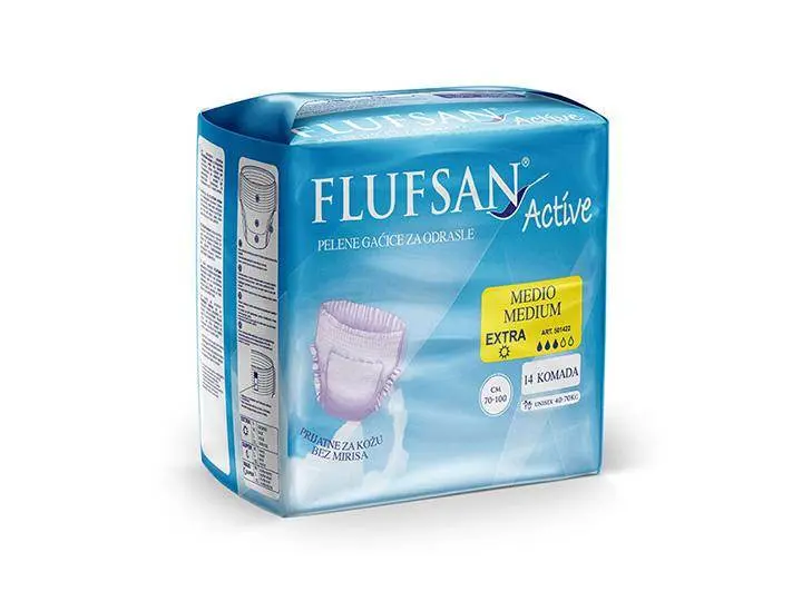 Flufsan Pelene gaćice veličina M, 14 komada