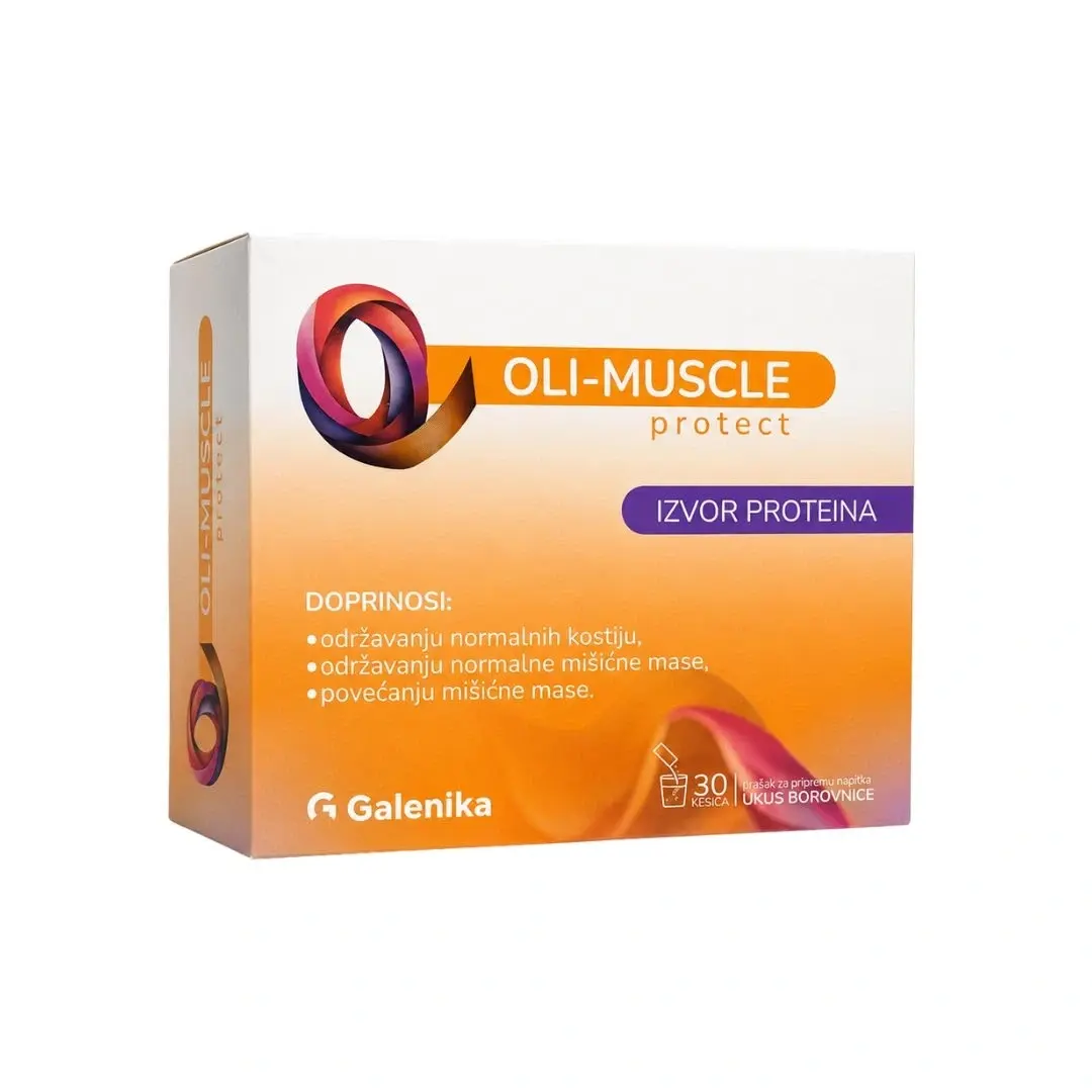 Galenika Oli-Muscle Protect, Ukus borovnica, 30 kesica