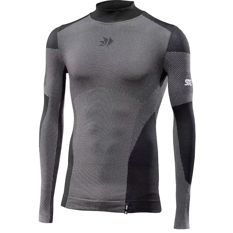 SIXS BT TS3L V2 AKTIVNA LETNJA MAJICA DUGI RUKAV SA KRAGNOM BLACK CARBON