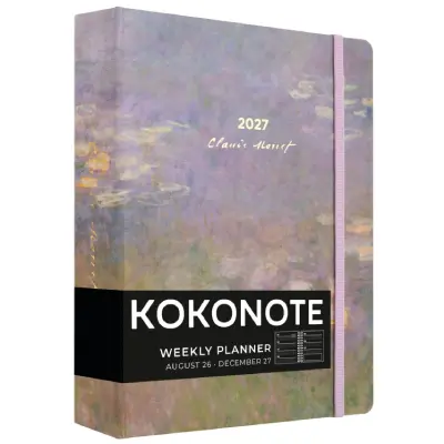 Datumirana agenda 2026/27 A5 - Kokonote, Idole Monet, 17-Month, Weekly