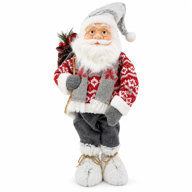 Novogodišnja figura Deda Mraza, 60 cm