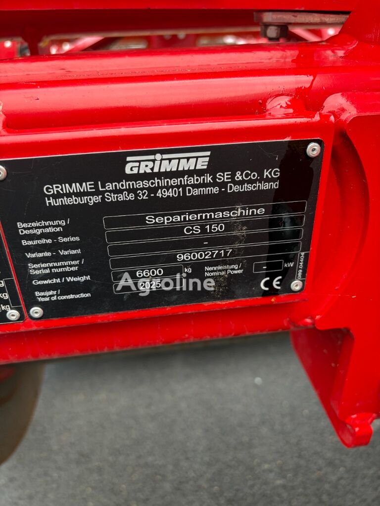 Grimme CS 150 CS XL- Rental kombajn za krompir