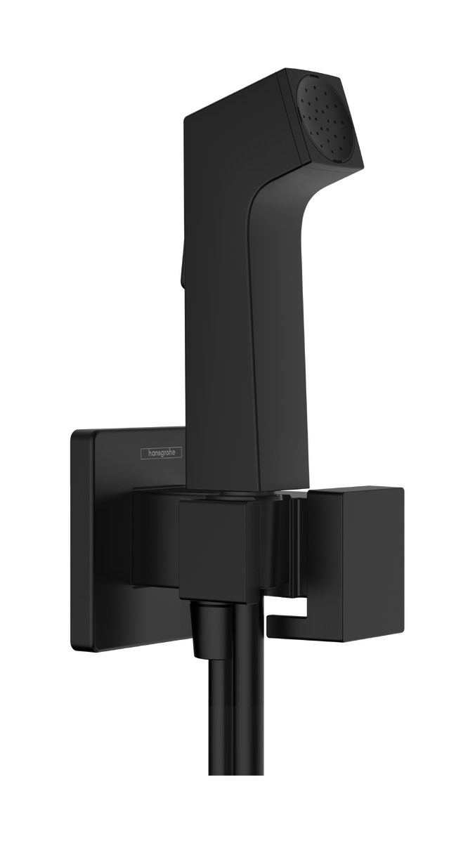 Hansgrohe Bidette E higijenski tuš za hladnu vodu EcoSmart+ set sa priključkom, držačem ručice i crevom 125 cm matt black 29231670