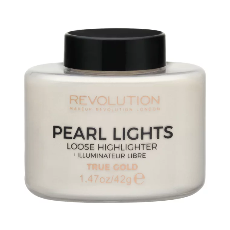 Hajlajter u prahu MAKEUP REVOLUTION Pearl Lights 42g — True Gold