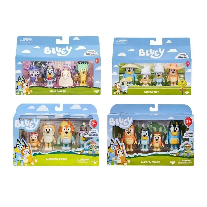 Bluey Porodica Set – 4 Figurice sa Dodacima