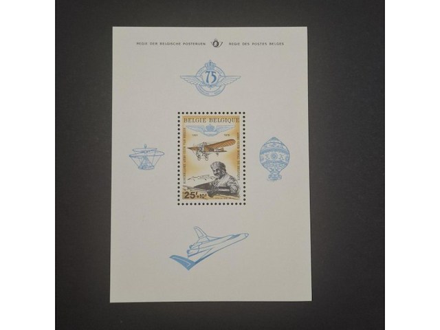 Belgija 1976 Avion ** Blok