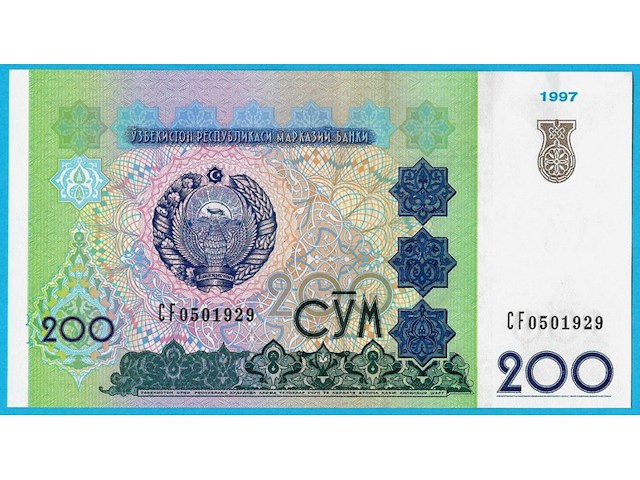 Uzbekistan 200 suma 1997