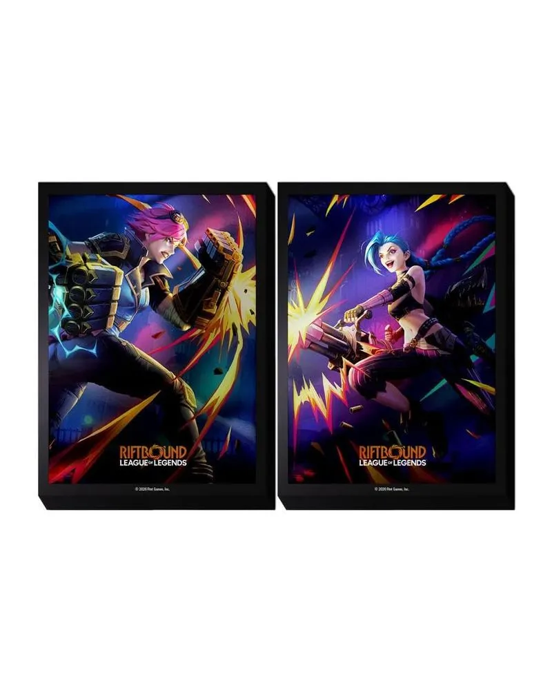 Društvena igra - Board Game - Riftbound League of Legends LoL - TCG Vendetta Art Sleeves - Vi Vs Jinx