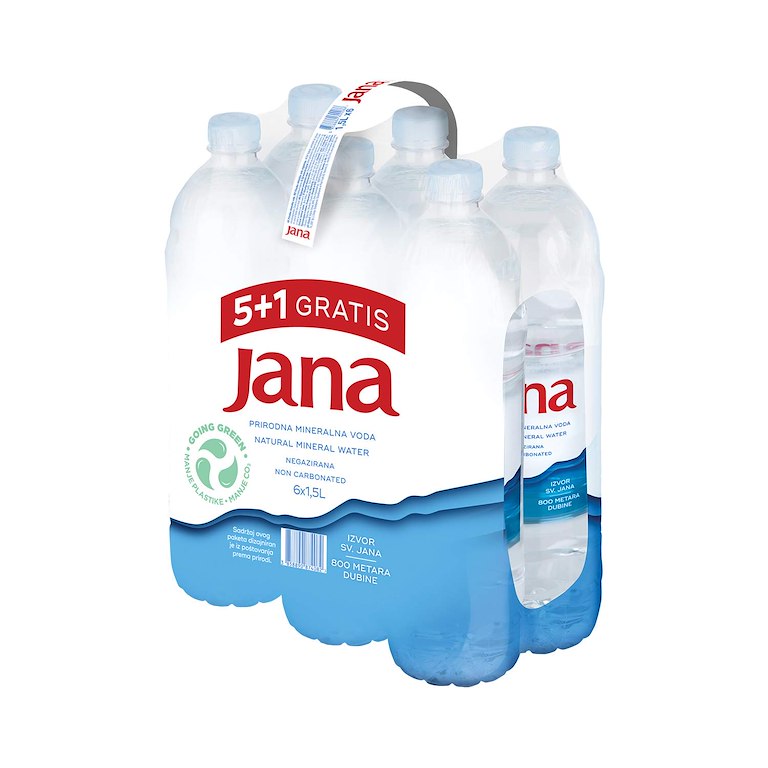 Jana voda 1,5l (5+1 gratis)