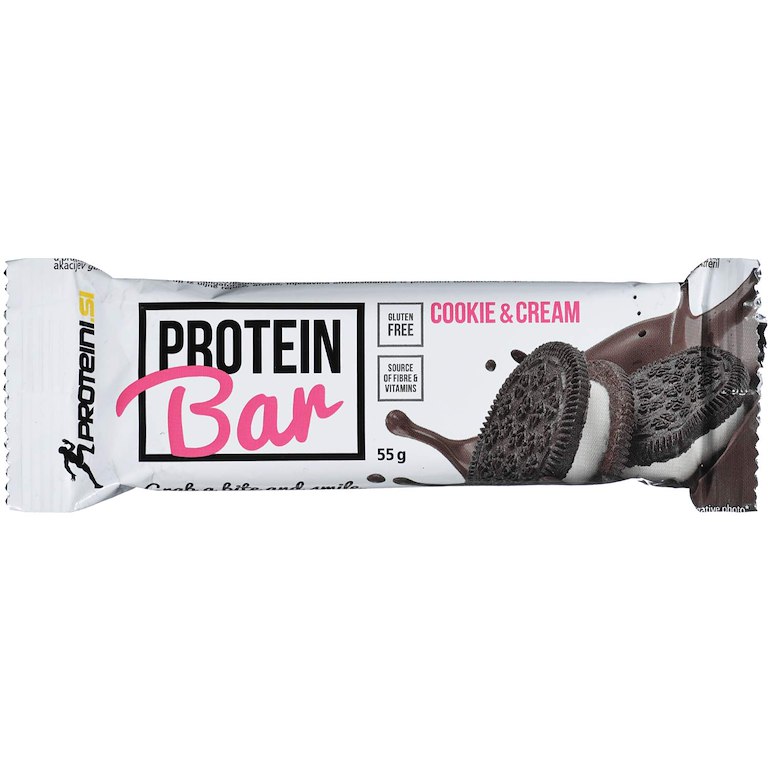Protein bar cookies&cream 55g Proteini Si