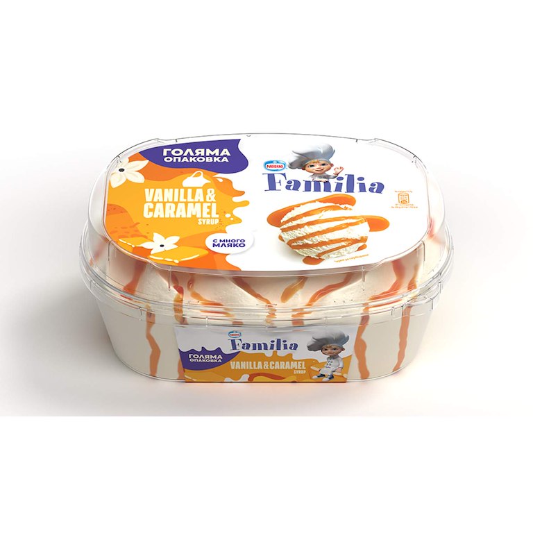 Sladoled Familia Vanilla & Caramel Syrup 900ml Nestle