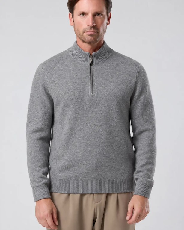 MUŠKI HALF ZIP DŽEMPER SA KAŠMIROM
MUŠKI HALF ZIP DŽEMPER SA KAŠMIROM