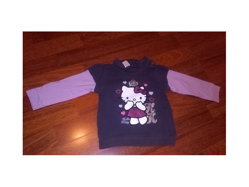 9-12 meseci. C&A majica Hello Kitty, 80. Pamuk 96%