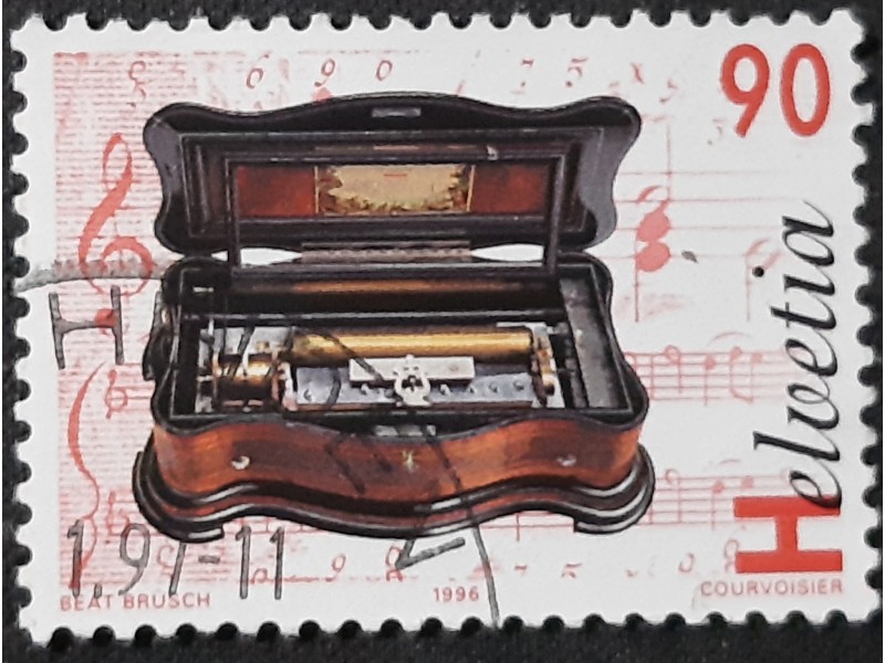 A100 Švajcarska 1996g žig