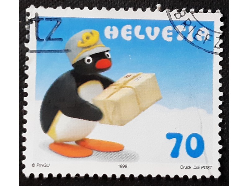 A102 Švajcarska 1999g žig