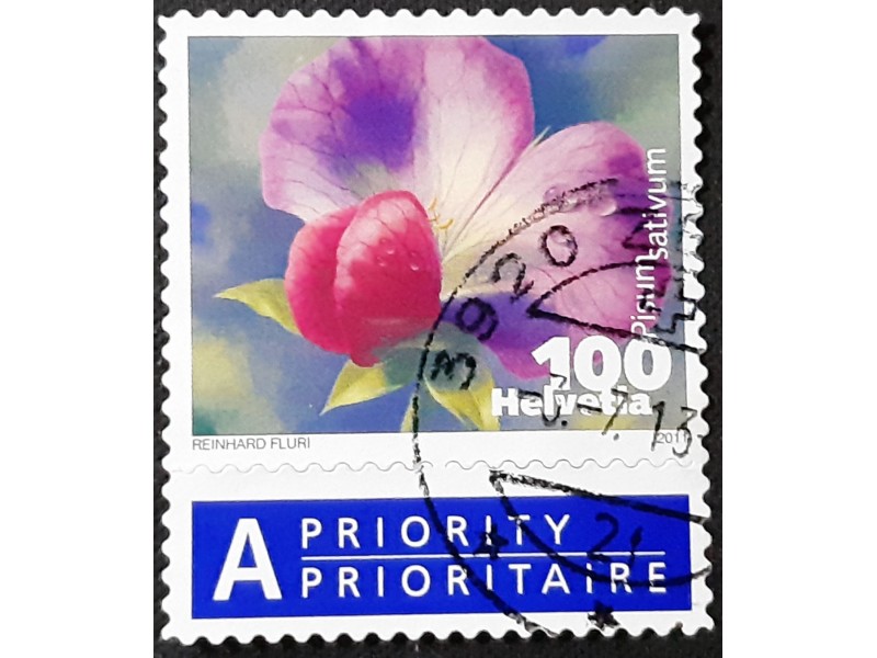 A107 Švajcarska 2011g žig cvece