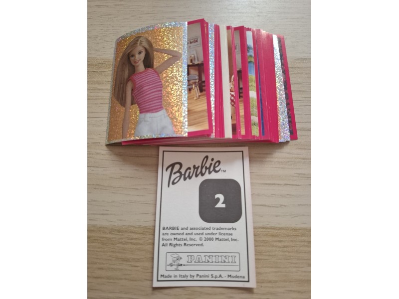Barbie 2000 Panini 70+ slicica