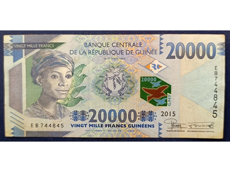 Gvineja - 20000 franaka - 2015