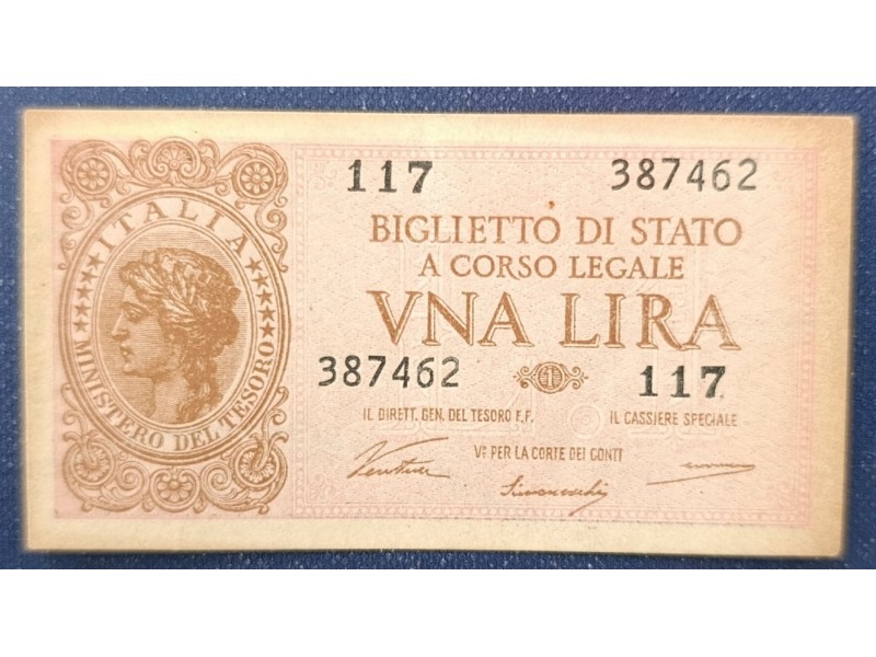 Italija - 1 lira - 1935