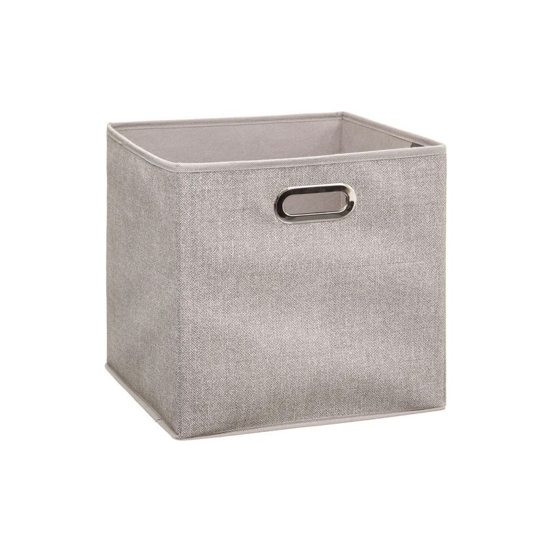 FIVE Kutija za odlaganje 31X31X31CM karton/pp/metal svetlo siva