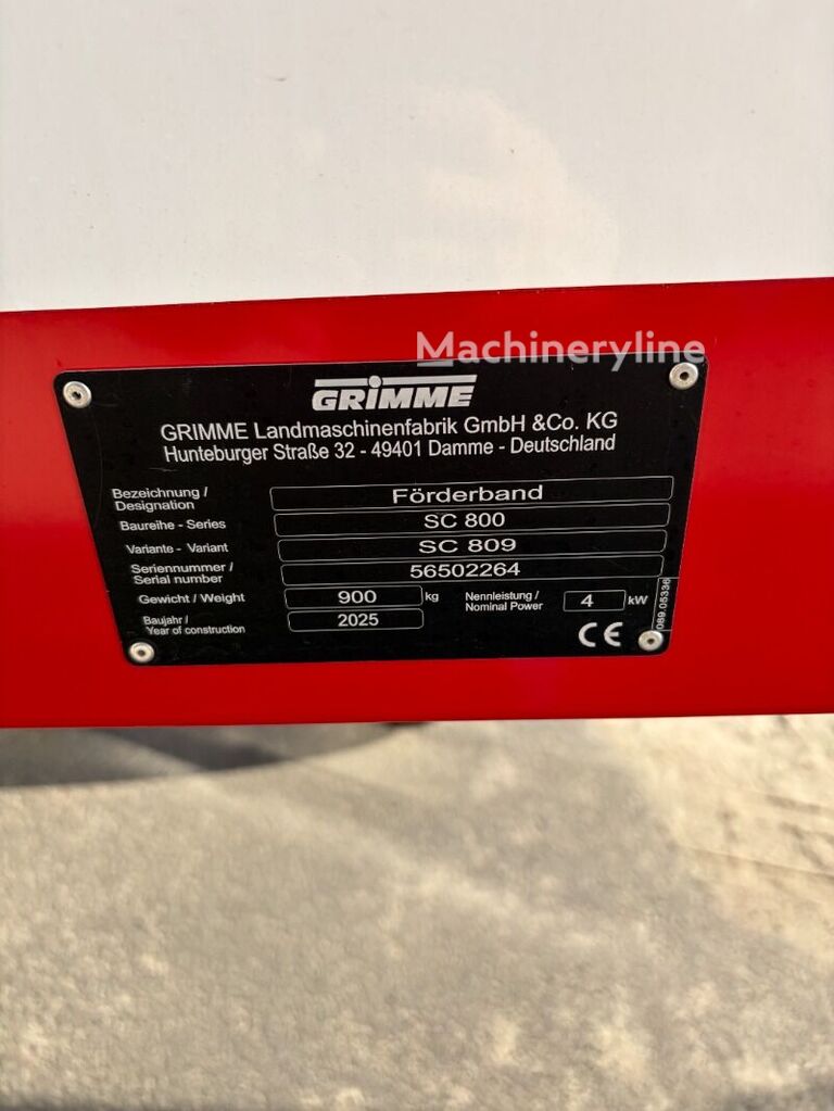 Grimme SC 809 - Rental trakasti konvejer