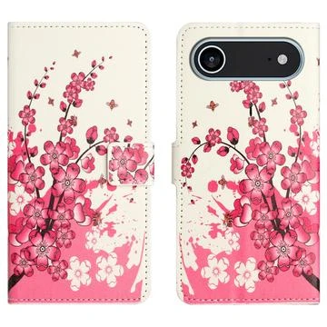 IPHONE AIR STYLE SERIJA FUTROLA-NOVČANIK - ROZE CVETOVI