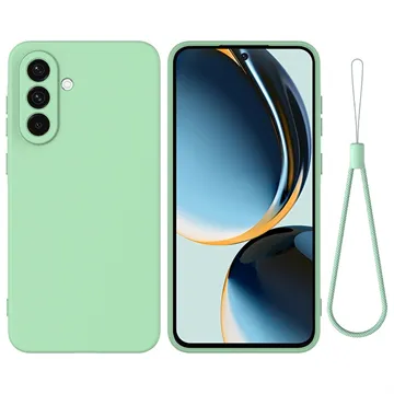 SAMSUNG GALAXY S27 LIQUID SILICONE CASE WITH HAND STRAP - GREEN
